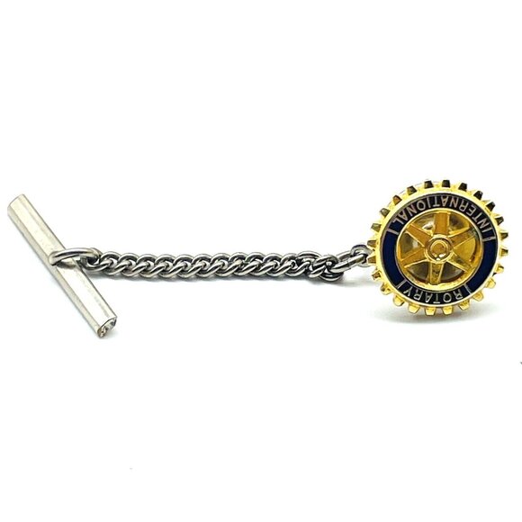 Accessories | Vintage Rotary International Tie Tack Chain Lapel Pin ...